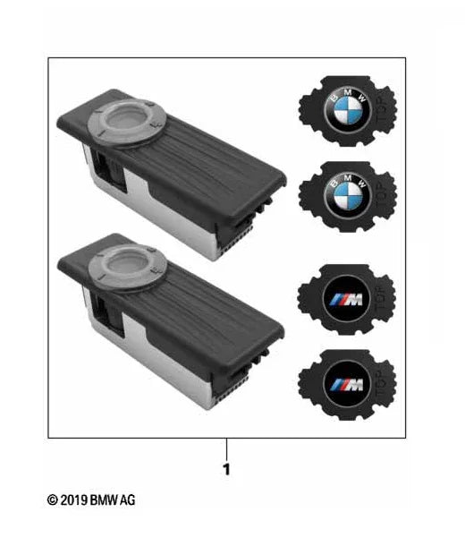 BMW LED Door Projector - BMW & M Logos - 68mm – BMW AGMC