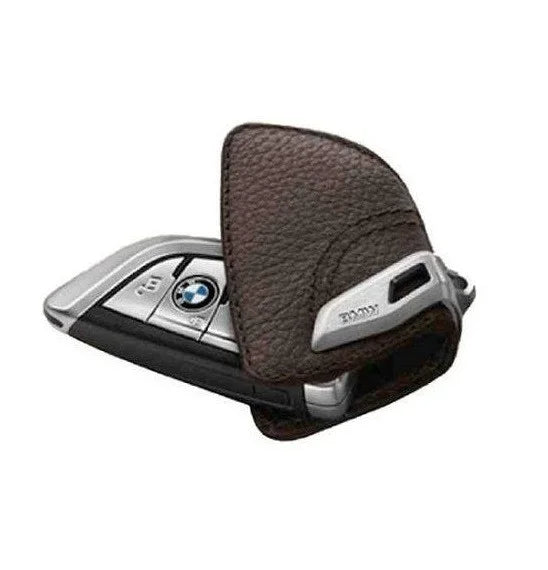 BMW Key Case with Stainless Steel - Sattel Brown or Mocha – BMW AGMC